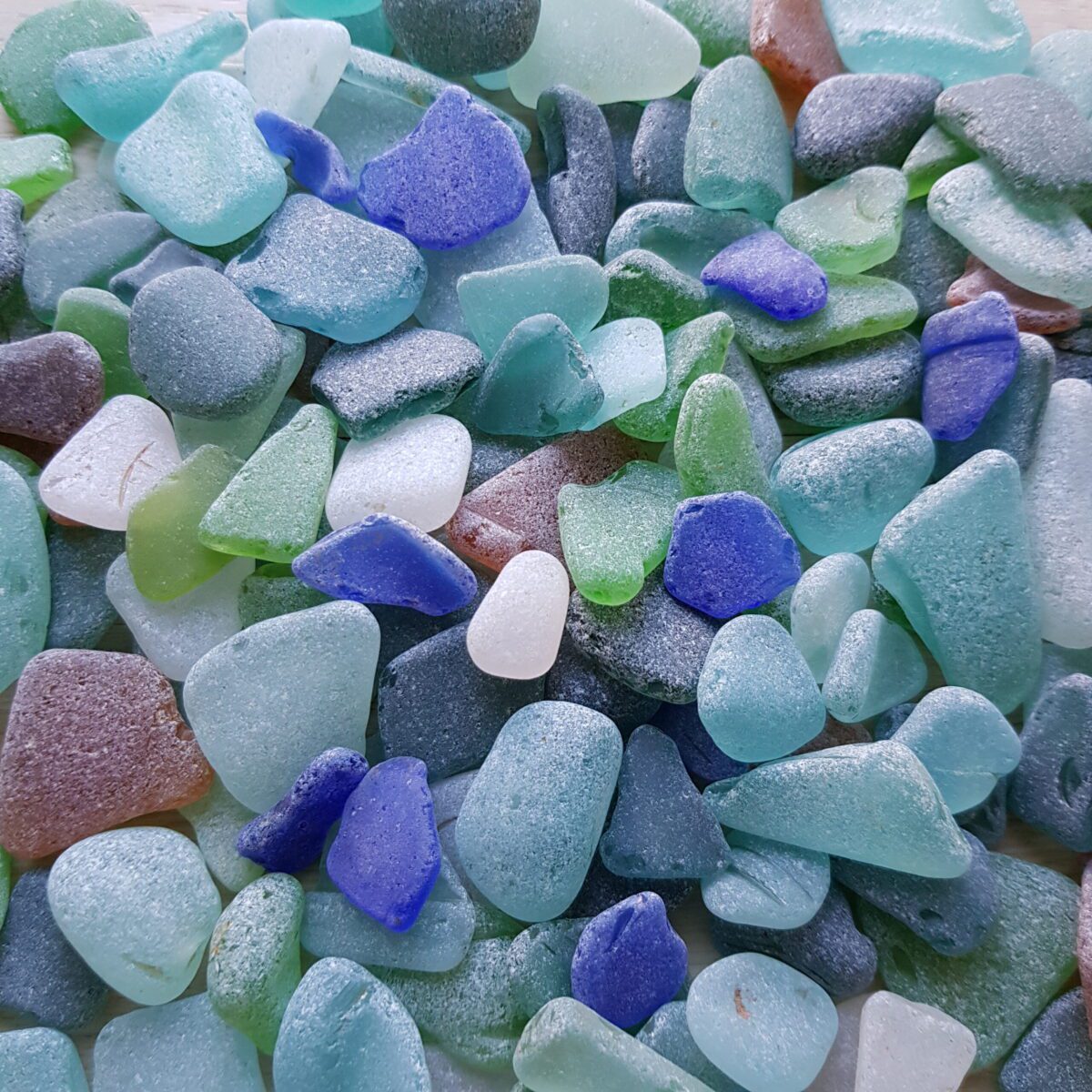 Stunning Real Sea Glass-Mixed Color 1/2-4 lb-Japan Sea Glass